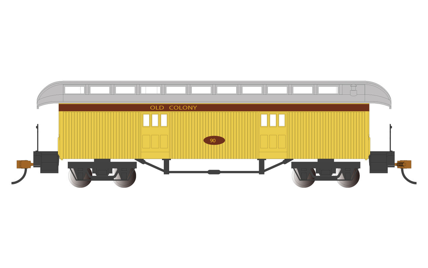 1860 - 1880 Era Passenger Car : Star Hobby, Model Trains, Slot Cars and ...